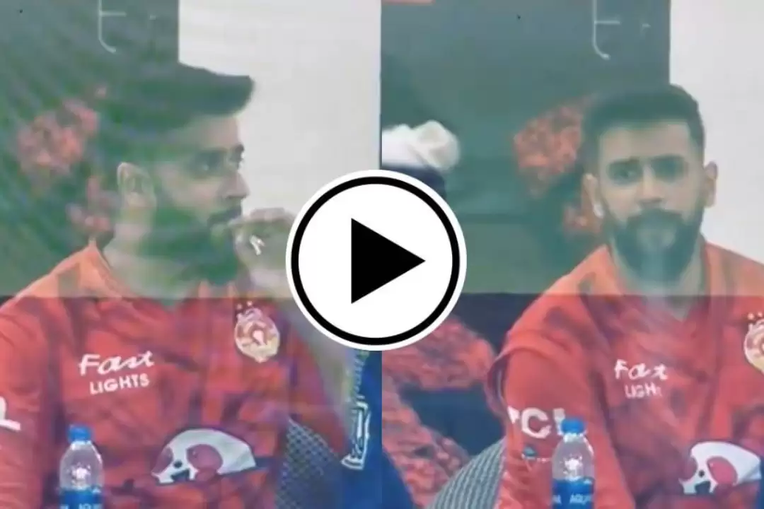 WATCH: Imad Wasim caught smoking in the dressing room during PSL 2024 final