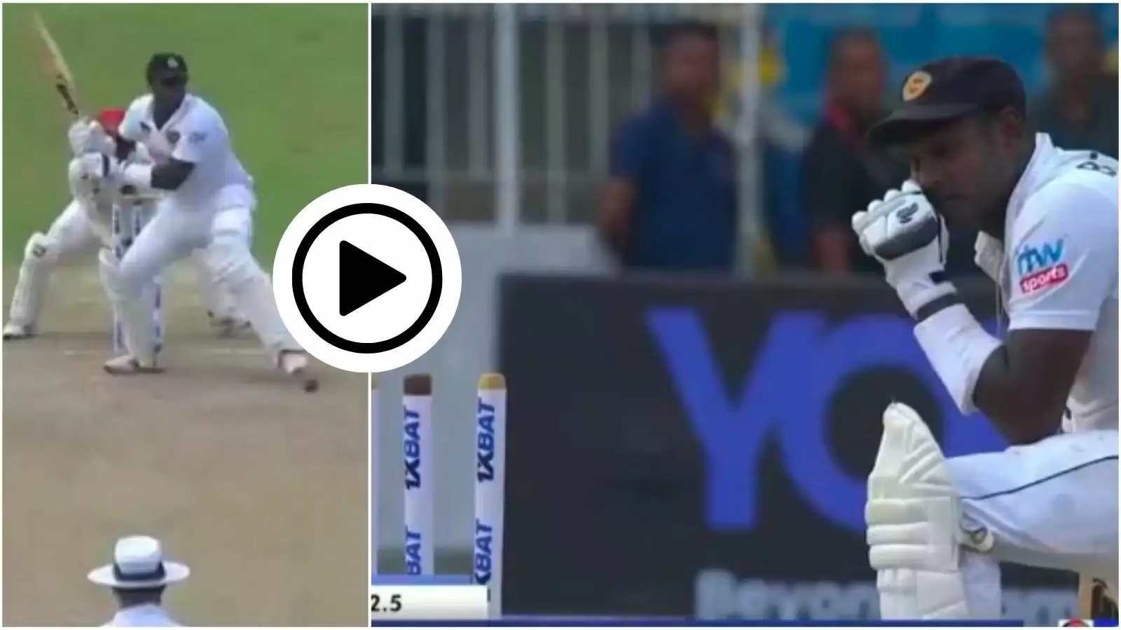 WATCH: After timed out, Angelo Mathews involved in another unusual mode ...