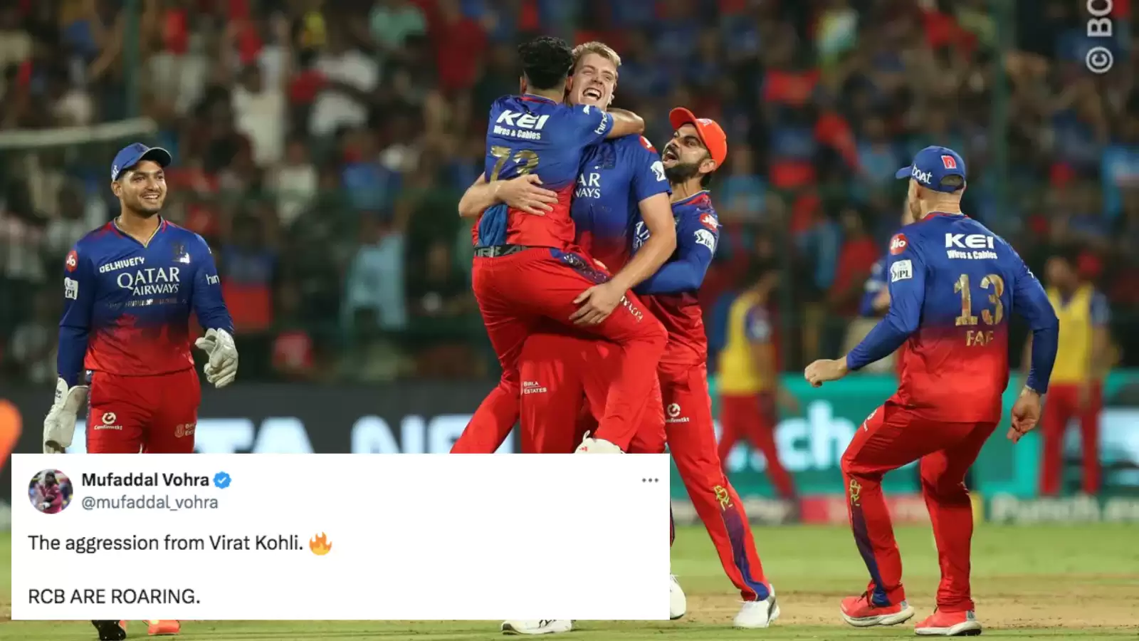 'RCB are roaring': Fans issue caution after RCB register fifth ...