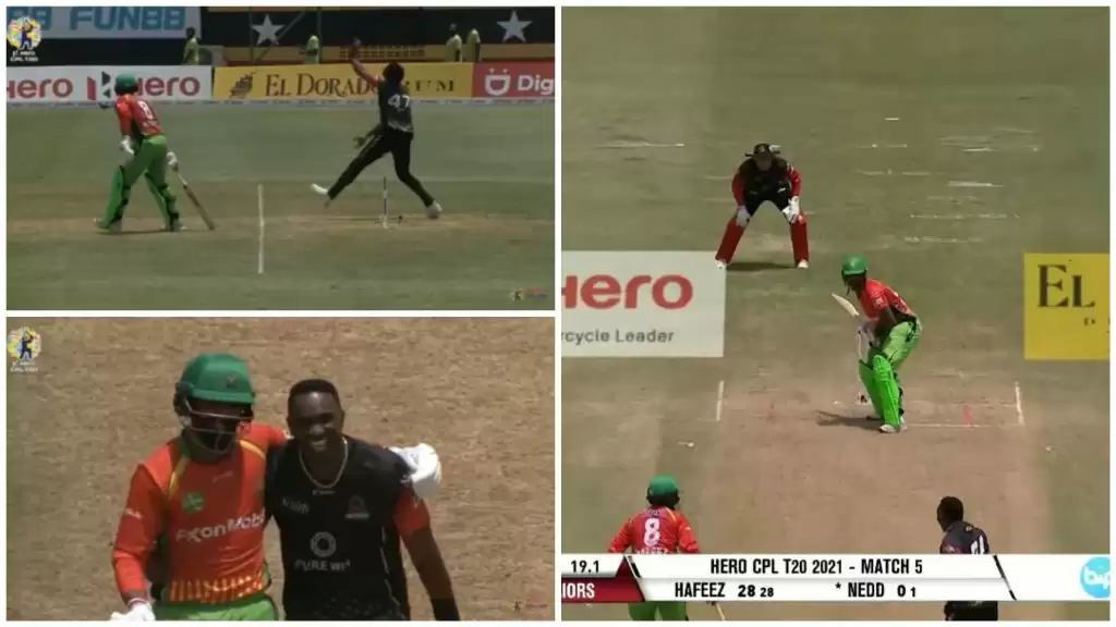 WATCH: Dwayne Bravo stops to mankad Mohammad Hafeez, instead hugs and ...