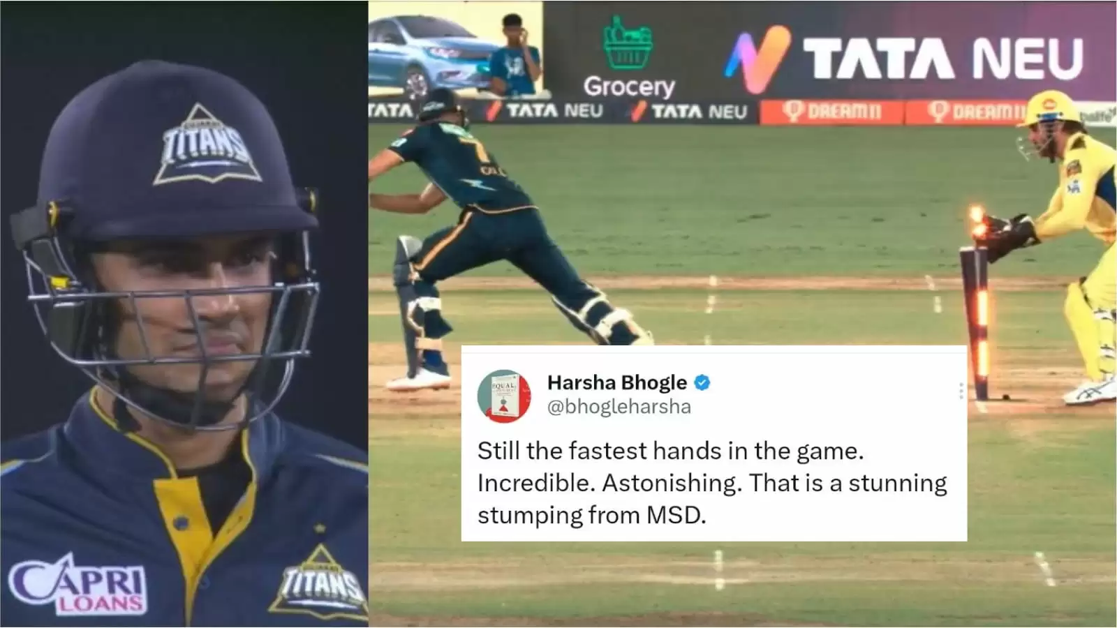 Watch: MS Dhoni's lightning-fast stumping to dismiss Shubman Gill in ...