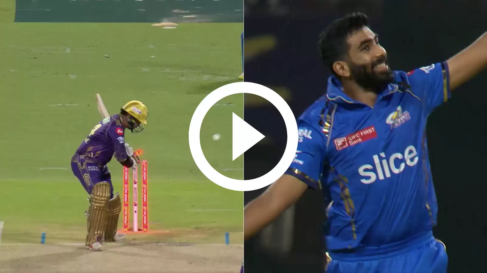 WATCH: Sunil Narine left clueless by Jasprit Bumrah's late swinging ...