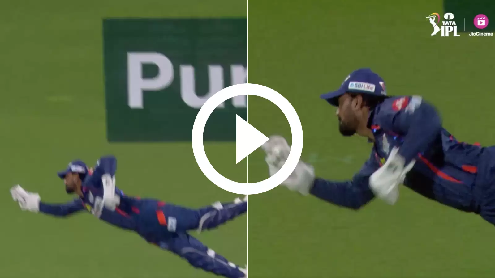 WATCH: KL Rahul takes a one-handed diving stunner to dismiss Rahane during CSK vs LSG match