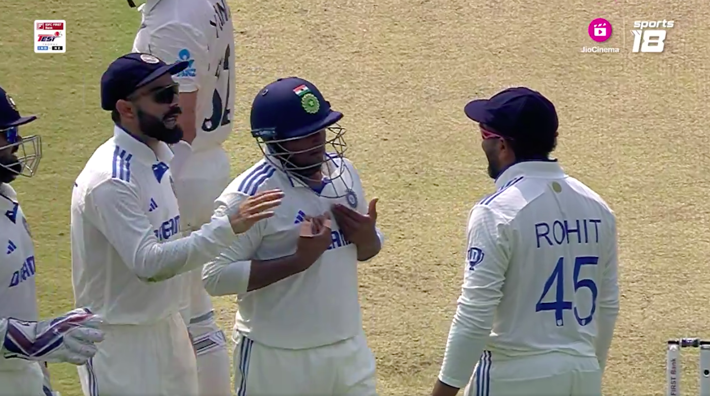 [WATCH] Sarfaraz Khan forces Rohit Sharma to take DRS, UltraEdge show spike